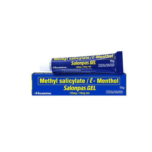SALONPAS GEL Methyl Salicylate / Menthol 150mg / 70mg per g Gel 15g ...
